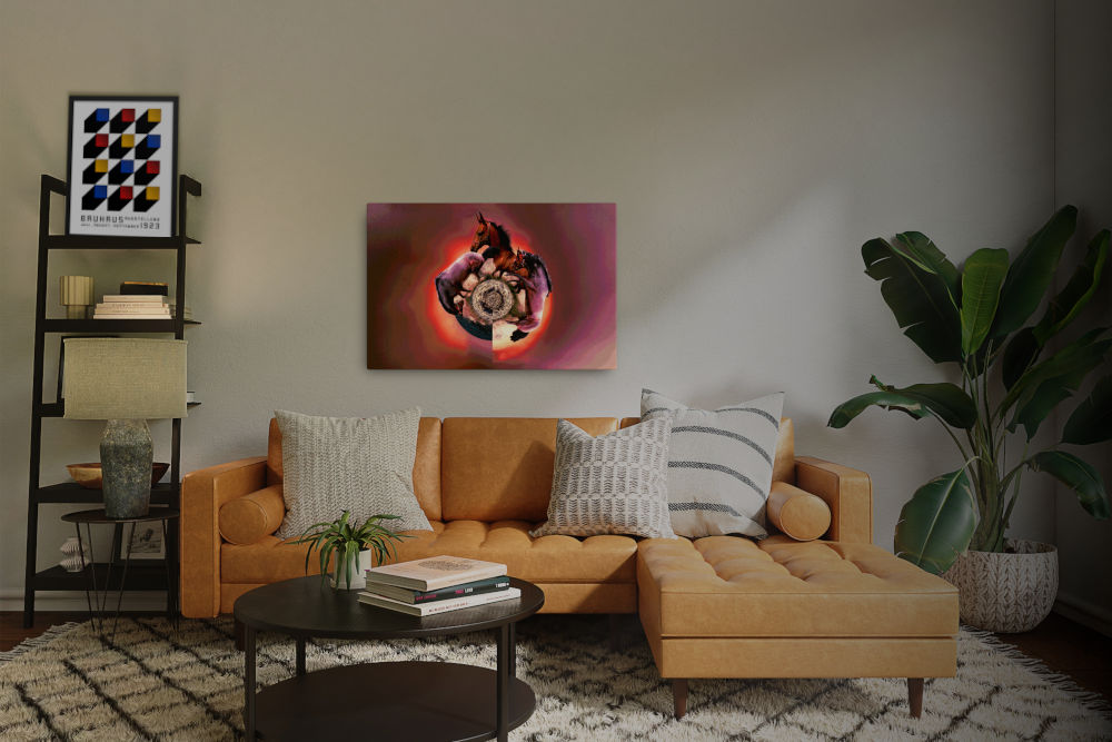 Mona Lisa Punk'd Canvas - Wall Art | Crofty Prints