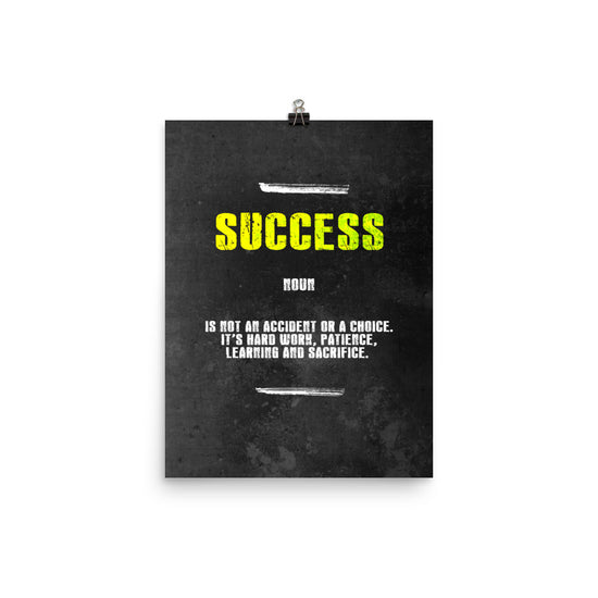 Success Definition Poster Wall Art | Crofty Prints