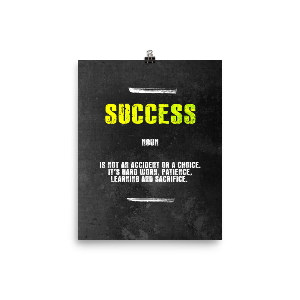 Success Definition Poster Wall Art | Crofty Prints