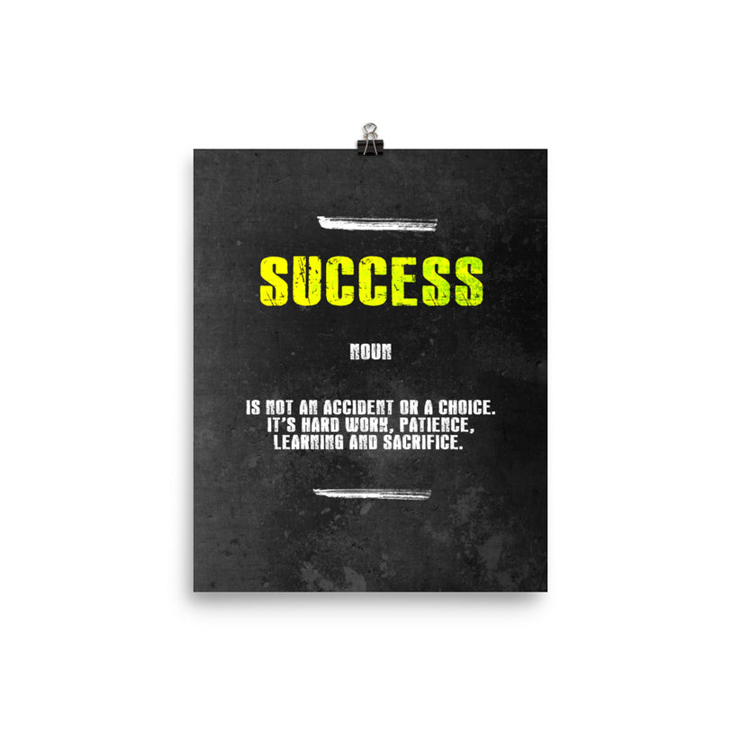Success Definition Poster Wall Art | Crofty Prints